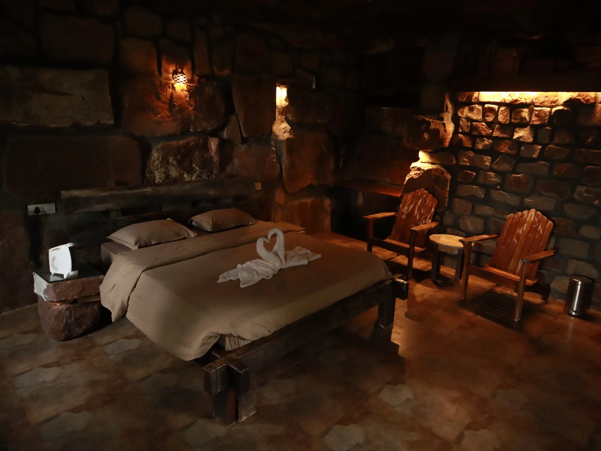 Cave Cottage | Luxury Stone Retreat at Shatavari Eco-Resort